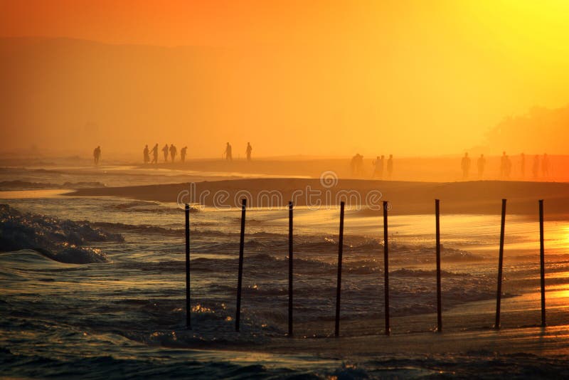Oman: Sunset at Salalah Beach Stock Photo - Image of warm, sunrise ...