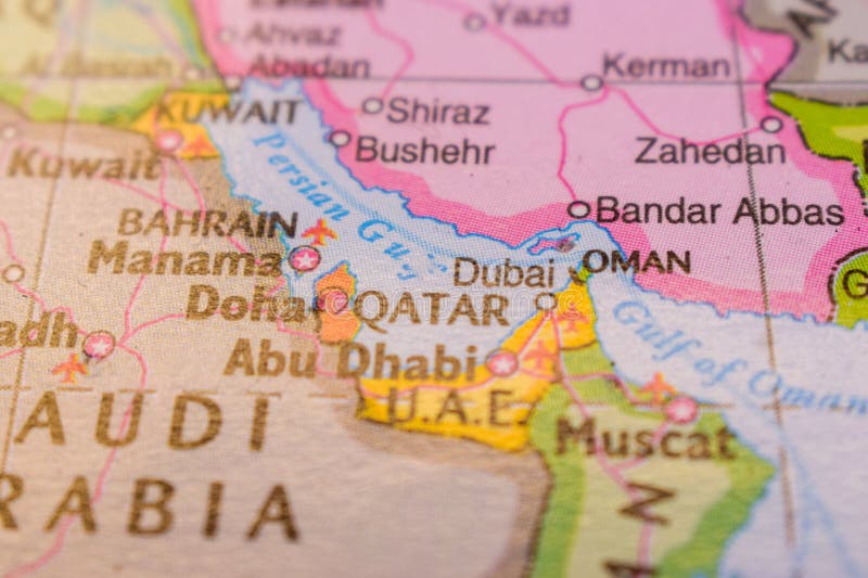 Oman on the World Map Colorful Geo Political Map Stock Image - Image of ...