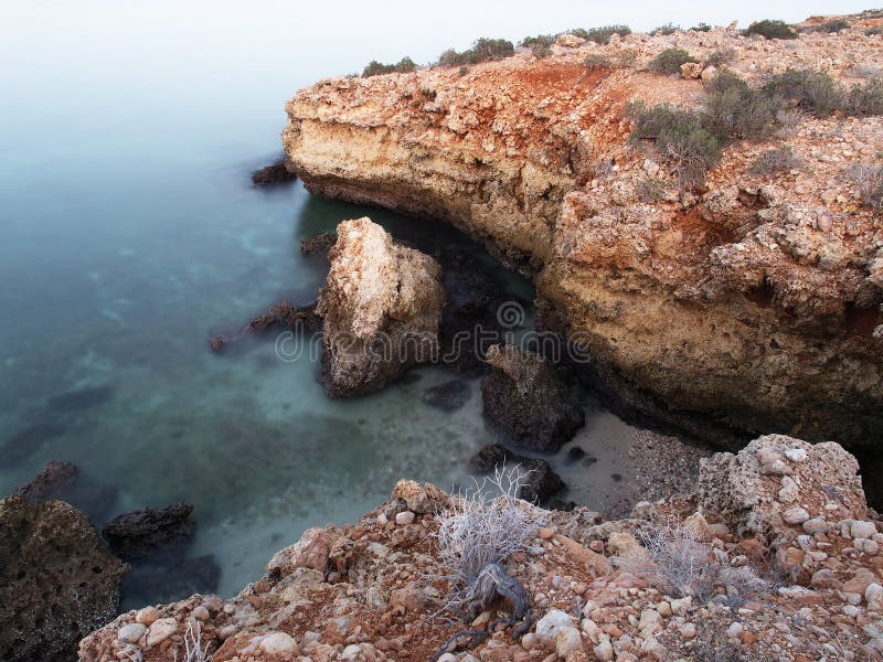 Omani coast near Bimmah stock image. Image of coast, seascape - 65240935
