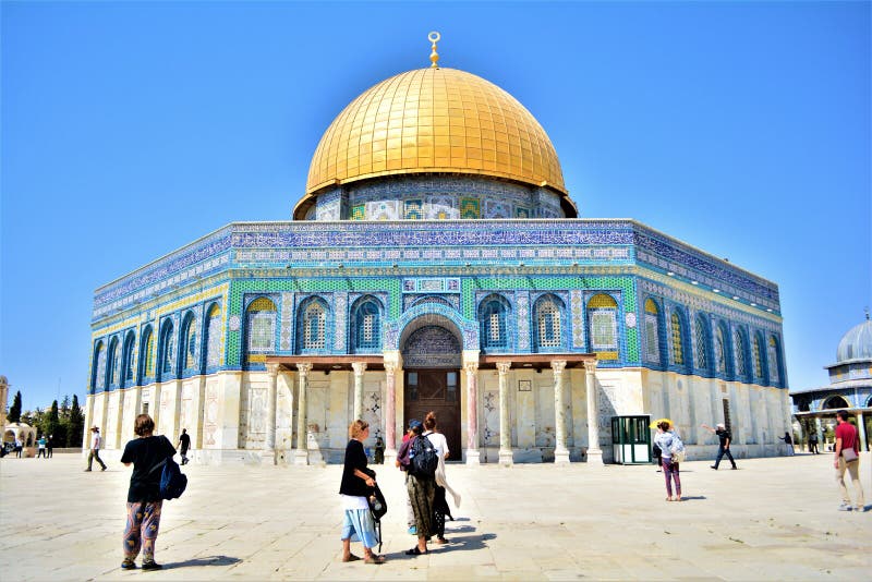 Omar mosque editorial image. Image of omar, jerusalem - 119208885