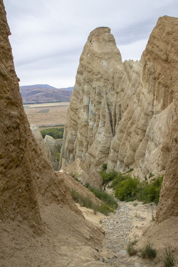 Omarama Clay Cliffs at Waitaki Stock Image - Image of omarama, south ...