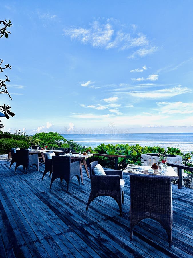 Ombak Beachfront Restaurant in Sumba Stock Photo - Image of sumba, nihi ...