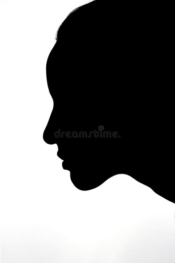 Ombre image stock. Image du fille, ombre, noir, visage - 7881223
