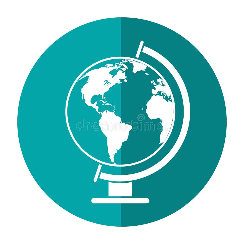 Pictogramme De Carte Du Monde De Globe Illustration Stock ...