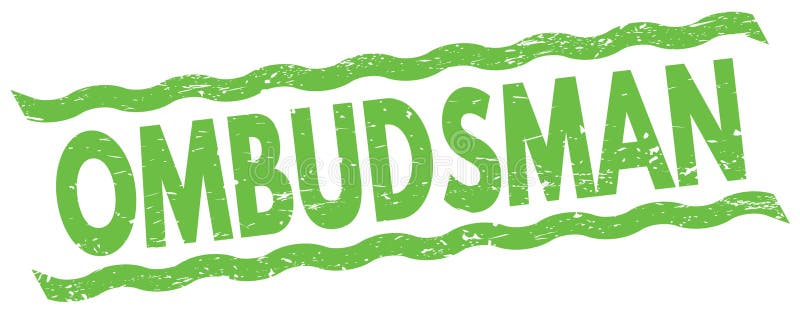 OMBUDSMAN Text on Green Lines Stamp Sign Stock Illustration ...