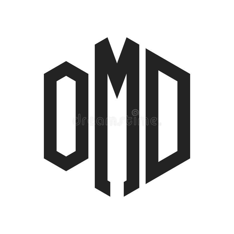 OMD Logo Design. Initial Letter OMD Monogram Logo Using Hexagon Shape ...