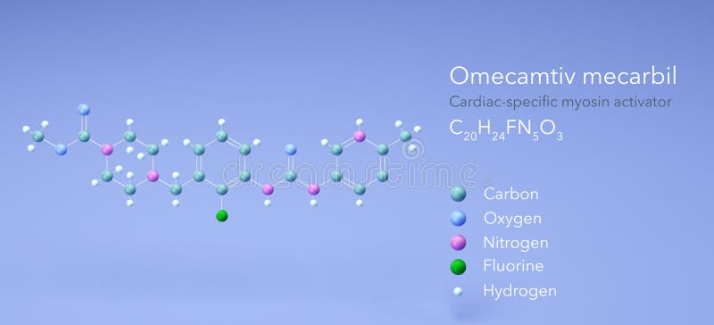 Omecamtiv Mecarbil Molecule, Molecular Structures, Cardiac-specific ...