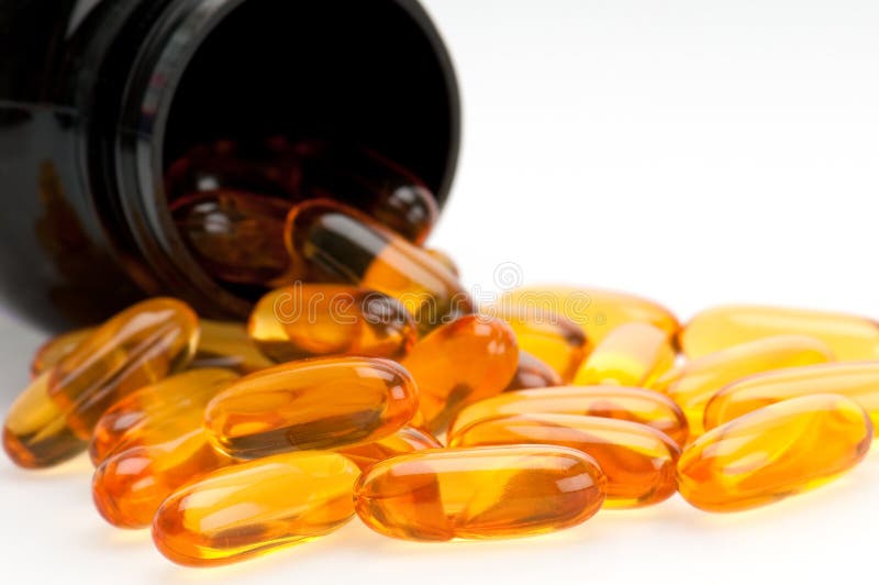 Omega 3 Pills stock image. Image of capsules, closeup - 12019435