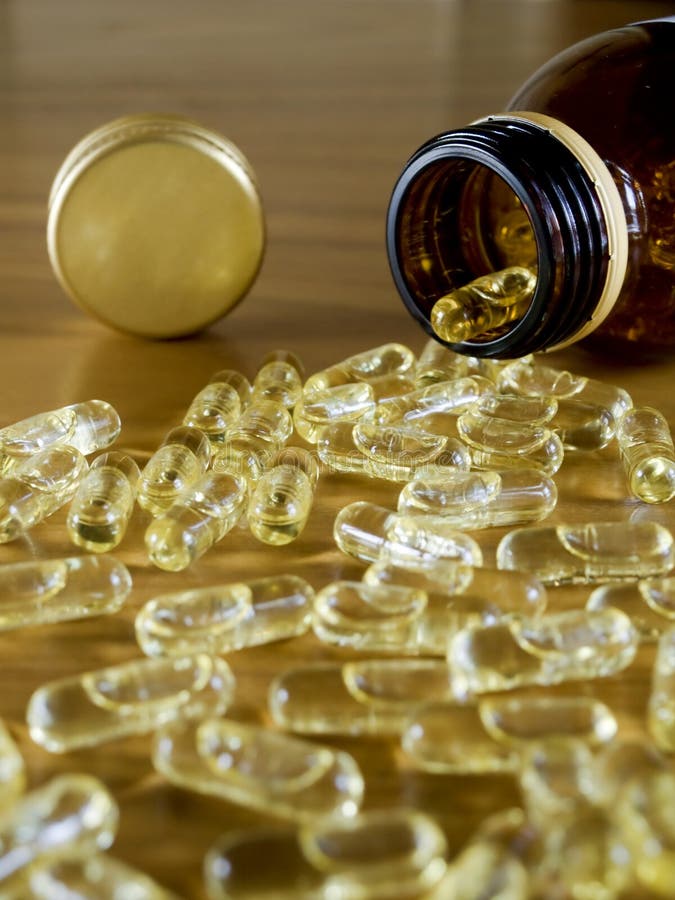 Omega-3 pills stock image. Image of healthy, omega, pill - 19497191