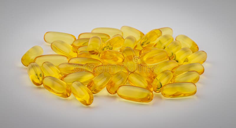 Omega-3 - Cod Liver Oil Capsules Stock Photo - Image of healthy, pill ...