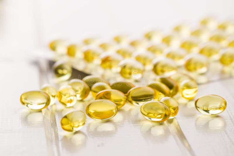 Omega 3 gel capsules. stock image. Image of energy, omega - 130995025