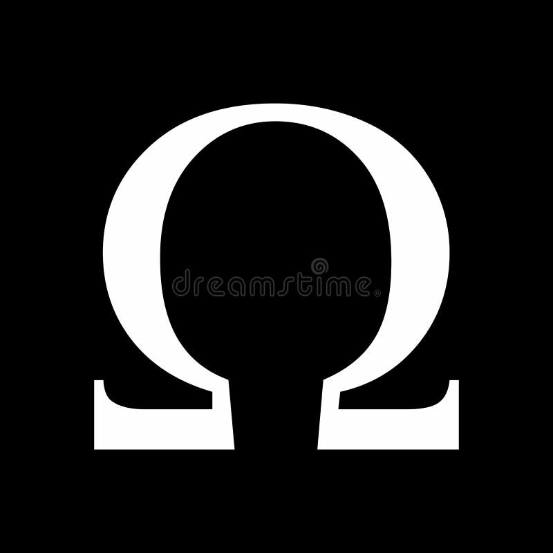 Omega Greek Symbol Small Letter Lowercase Font Icon in Circle Round ...