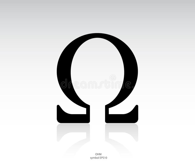 Omega Icon in Different Style Vector Illustration. Two Colored and ...