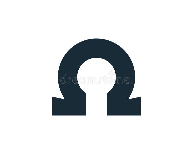Omega Icon Vector Logo Template Illustration Design Stock Vector ...