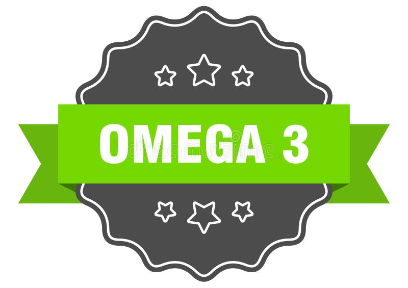 Omega 3 Label. Omega 3 Isolated Seal. Sticker. Sign Stock Vector ...