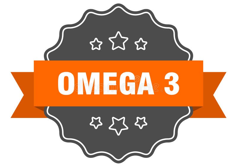 Omega 3 Label. Omega 3 Isolated Seal. Sticker. Sign Stock Vector ...
