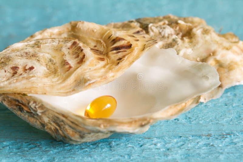 Omega 3 pill in oyster stock image. Image of heart, control - 70063687