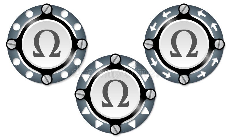 Omega stock vector. Illustration of circle, object, design - 47932302