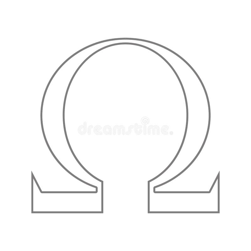 Omega Sign Icon. Elements in Multi Colored Icons for Mobile Concept and ...