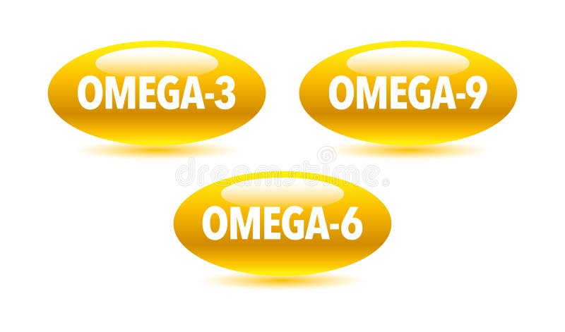 Omega 3 Source Vector Round Badge Logo Icon Stock Vector - Illustration ...