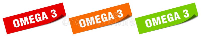 Omega 3 Sticker. Omega 3 Square Isolated Sign Stock Vector ...