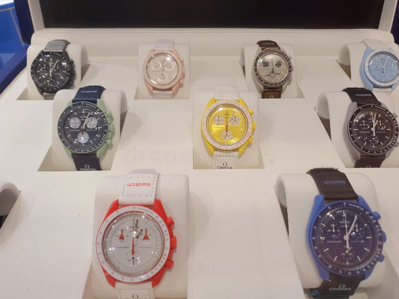 Omega swatch moonswatch editorial stock image. Image of swatch - 273040034