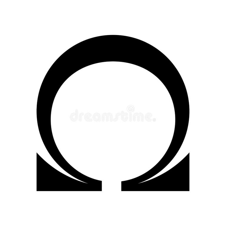Omega symbol icon stock illustration. Illustration of simple - 325936167