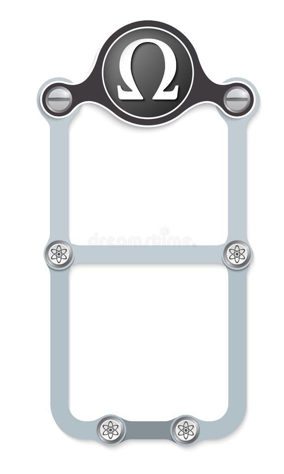 Omega symbol stock illustration. Illustration of black - 61288813