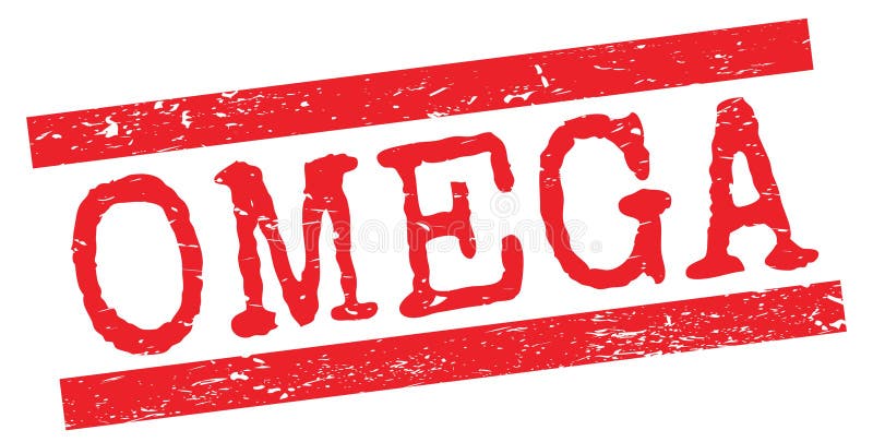 OMEGA Text on Red Lines Stamp Sign Stock Illustration - Illustration of ...