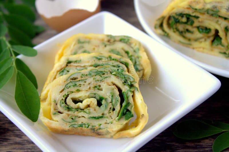 Omelet Egg Rolls stock image. Image of cholesterol, moringa - 57765505