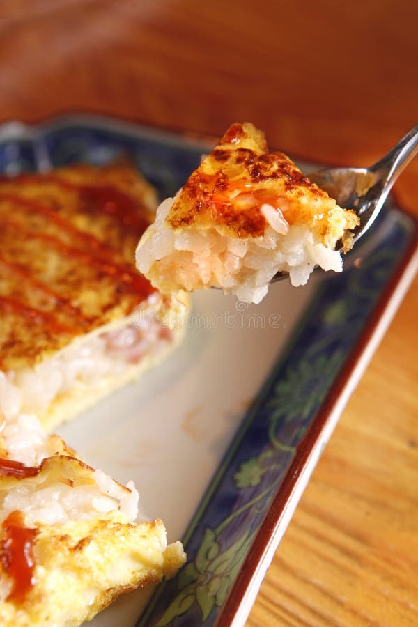 Omelet rice stock photo. Image of appetizer, rice, dish - 12731378