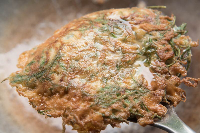 Omelet with Vegetables,Climbing Wattle Stock Photo - Image of garnished ...