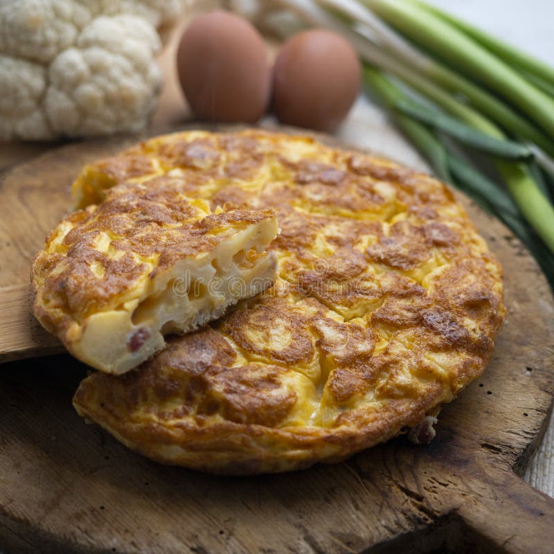 Omelette De Pomme De Terre Espagnole Avec Chou Fleur Recette