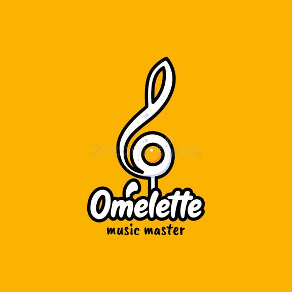 Omelette Music Master Logo Design Stock Illustration - Illustration of ...