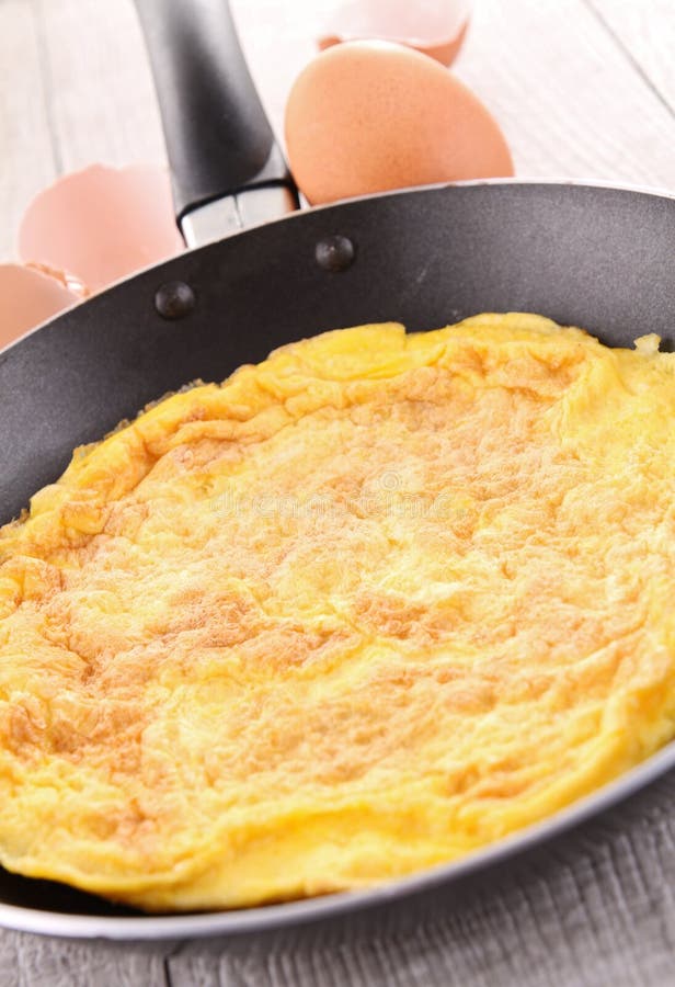 Omelette in pan stock photo. Image of breakfast, nutrition - 24503554