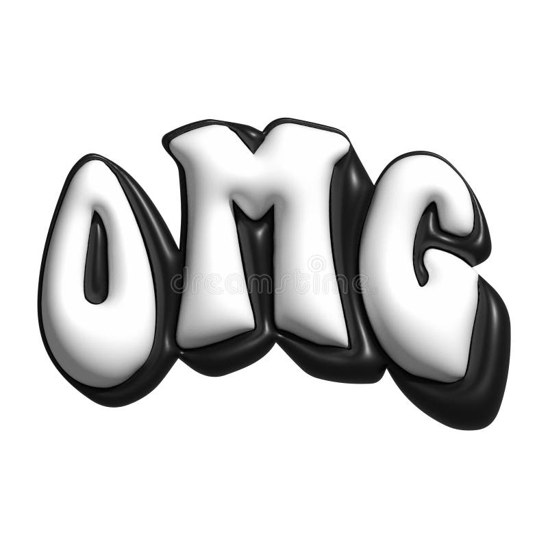 OMG 3d stock vector. Illustration of number, sign, icon - 287395878