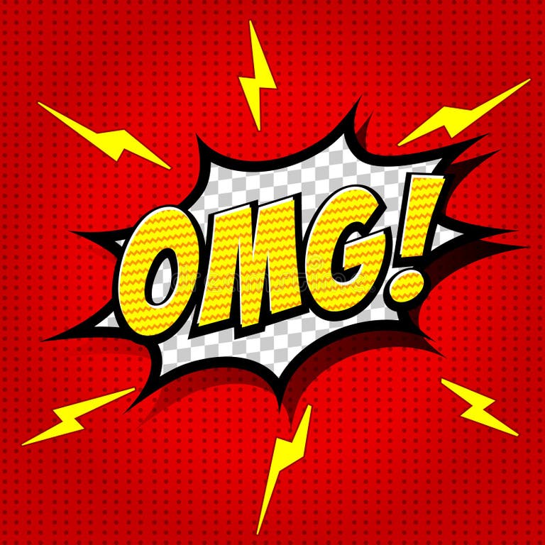 OMG! Comic Speech Bubble, Cartoon. Stock Vector - Illustration of ...