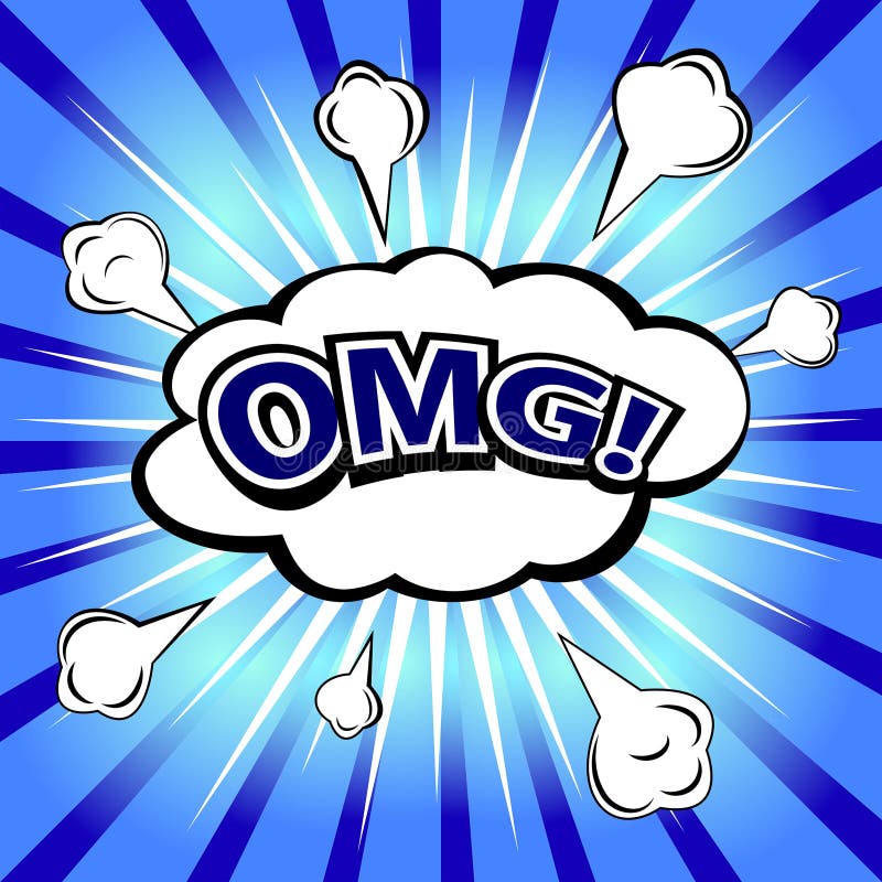OMG! Comic Speech Bubble, Cartoon. Stock Vector - Illustration of ...