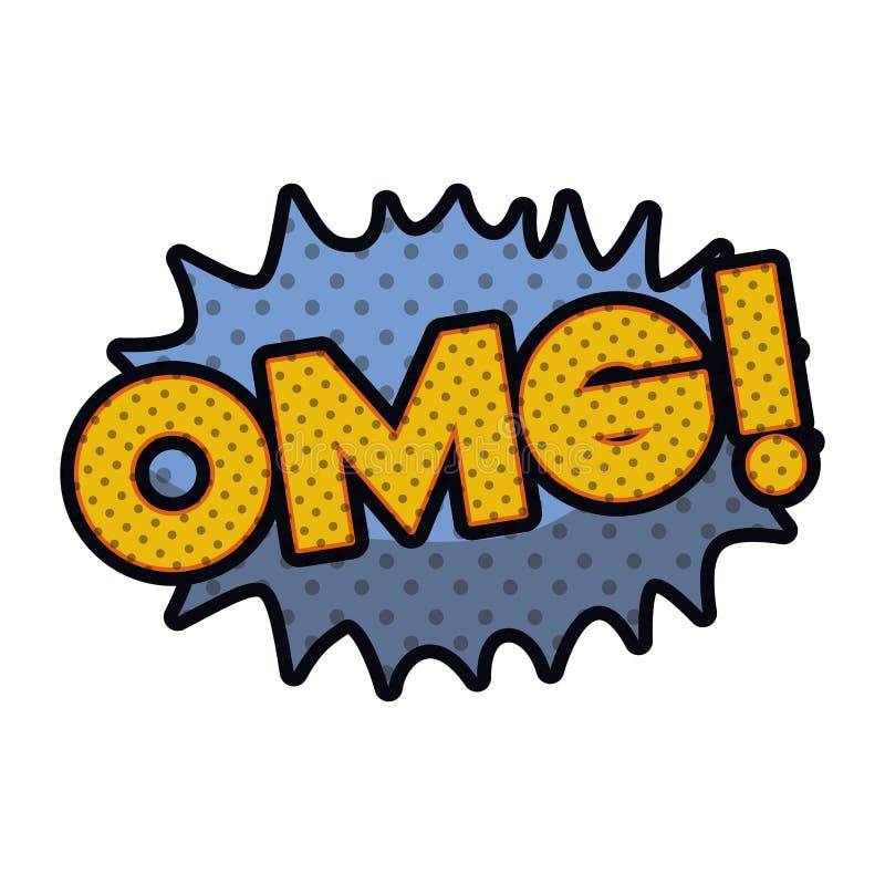 Omg Comic Words in Speech Bubble Isolated Icon Stock Vector ...