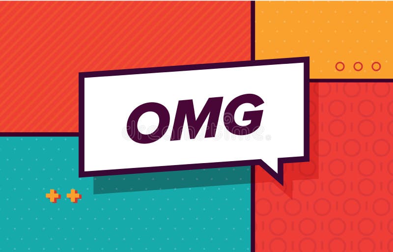 OMG in Design Banner. Vector Template for Web, Print, Presentation ...