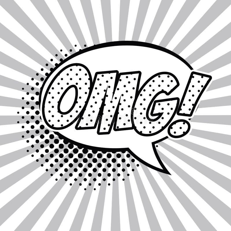 OMG pop art stock vector. Illustration of person, speak - 110379614