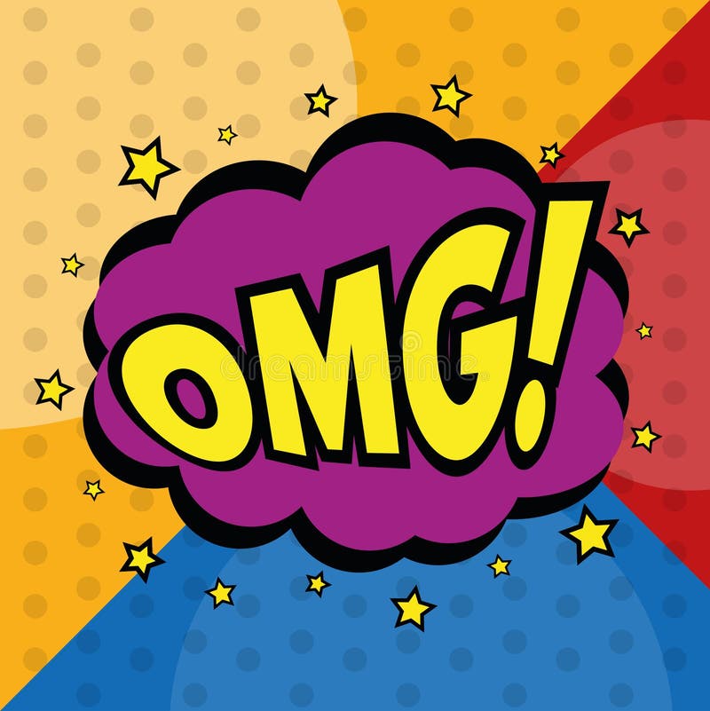 OMG Sign: Retro Look stock vector. Illustration of effect - 231247656