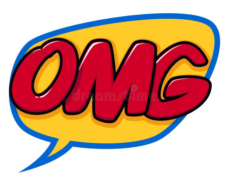 OMG! Speech Bubble in Retro Style Stock Vector - Illustration of bang ...