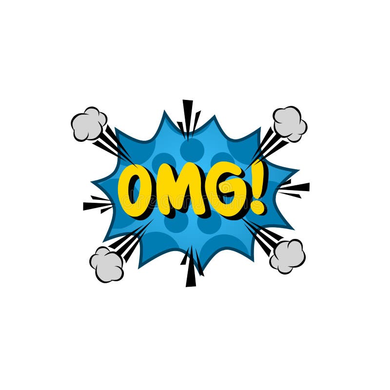 Omg texto pop art ilustração do vetor. Ilustração de conceito - 221136140