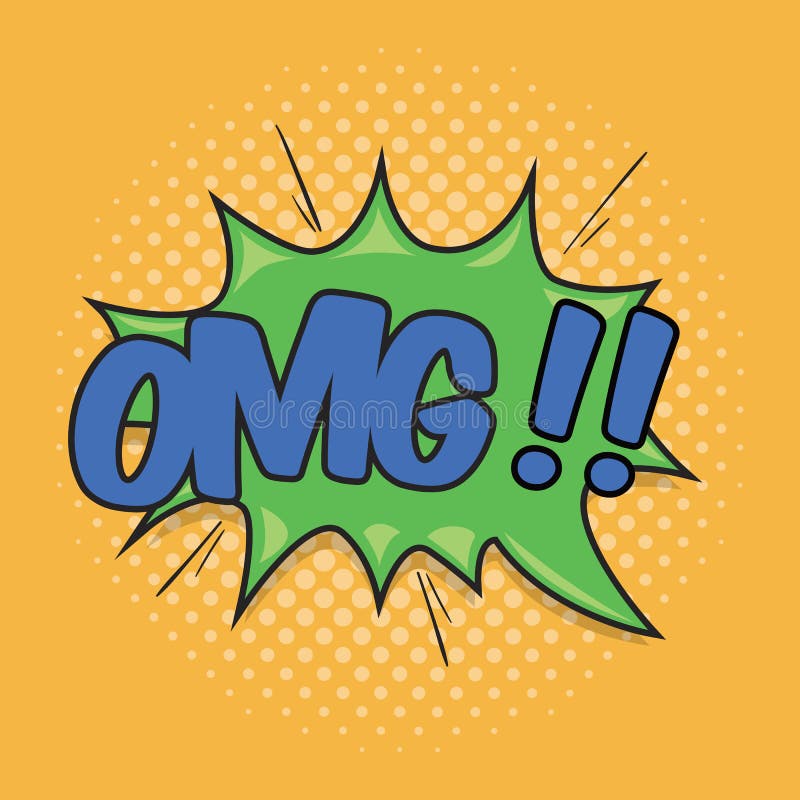OMG! Wording Sound Effect stock vector. Illustration of amaze - 60327673