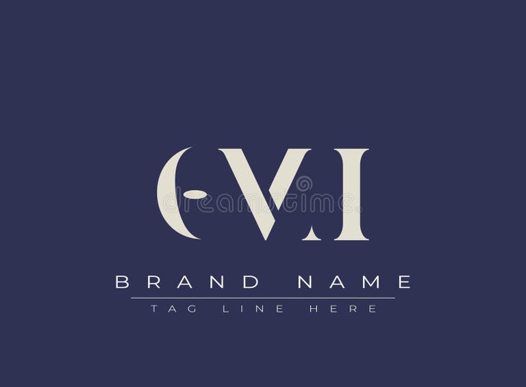 OMI Abstract Letter Logo Design Stock Vector - Illustration of vector ...