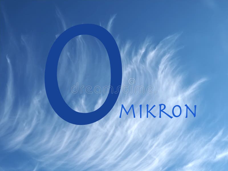 Omikron on Sky Background with Clouds Stock Image - Image of omikon ...
