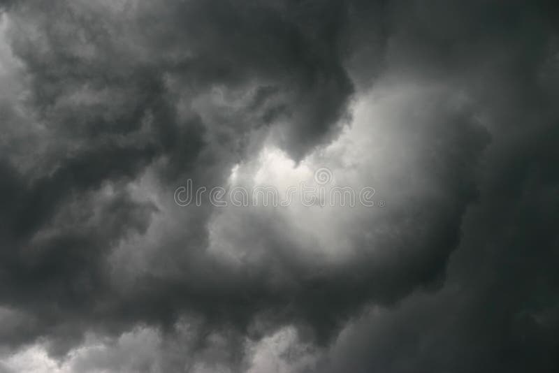 Dark Ominous Clouds stock image. Image of thunder, meteorology - 38456745