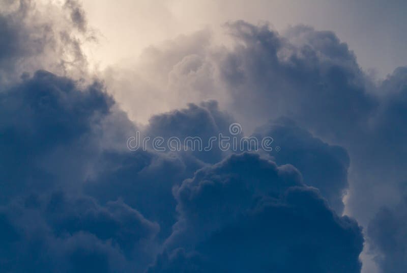 Threatening Storm Clouds at Dusk Stock Image - Image of science ...