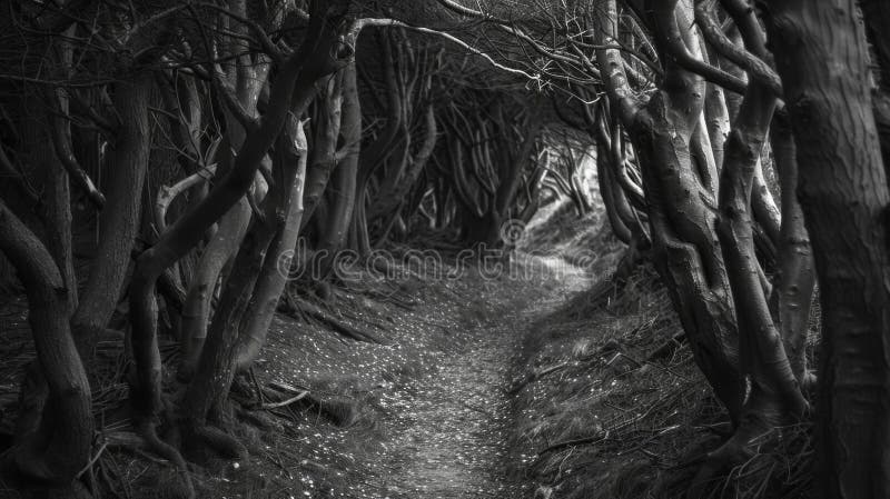 The Ominous Forest Path is Lined with Twisted T Bushes and Tangled ...